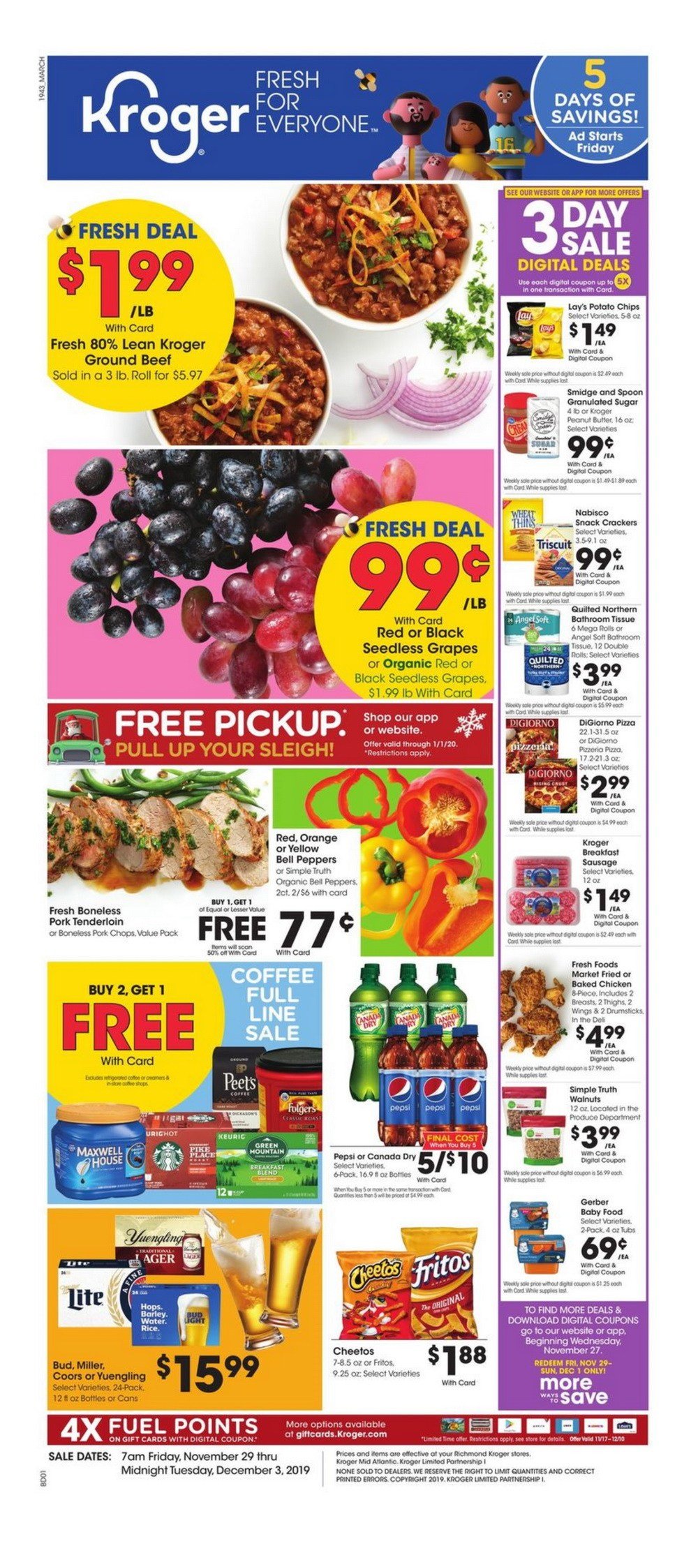 Kroger Weekly Ad Nov 28 – Dec 03, 2019