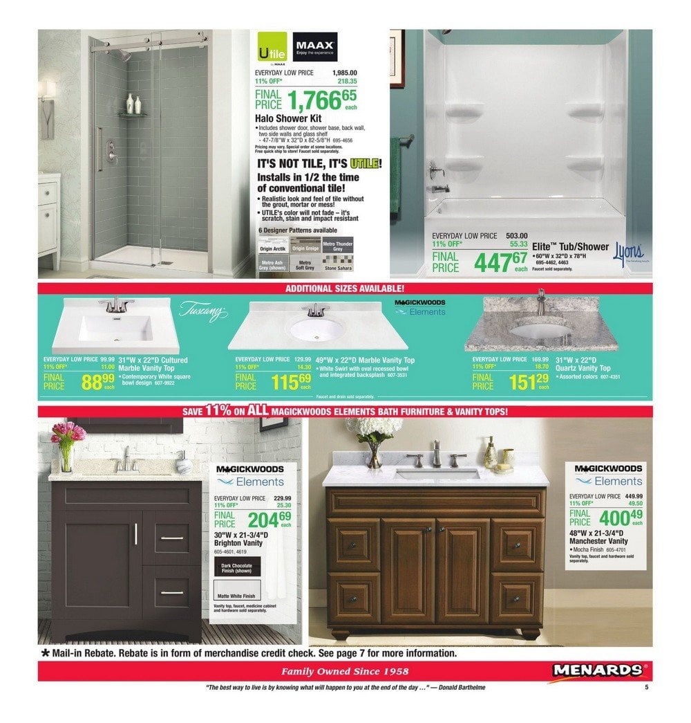 Menards Flyer Sale Nov 10 – Nov 16, 2019