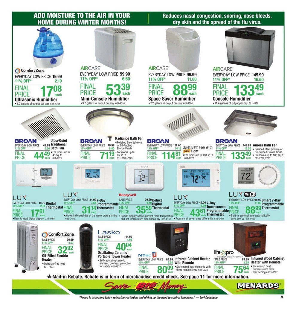 Menards Weekly Ad Nov 17 – Nov 23, 2019