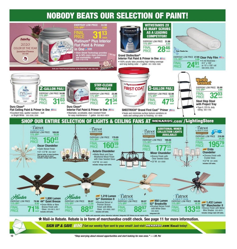 Menards Weekly Ad Nov 17 – Nov 23, 2019