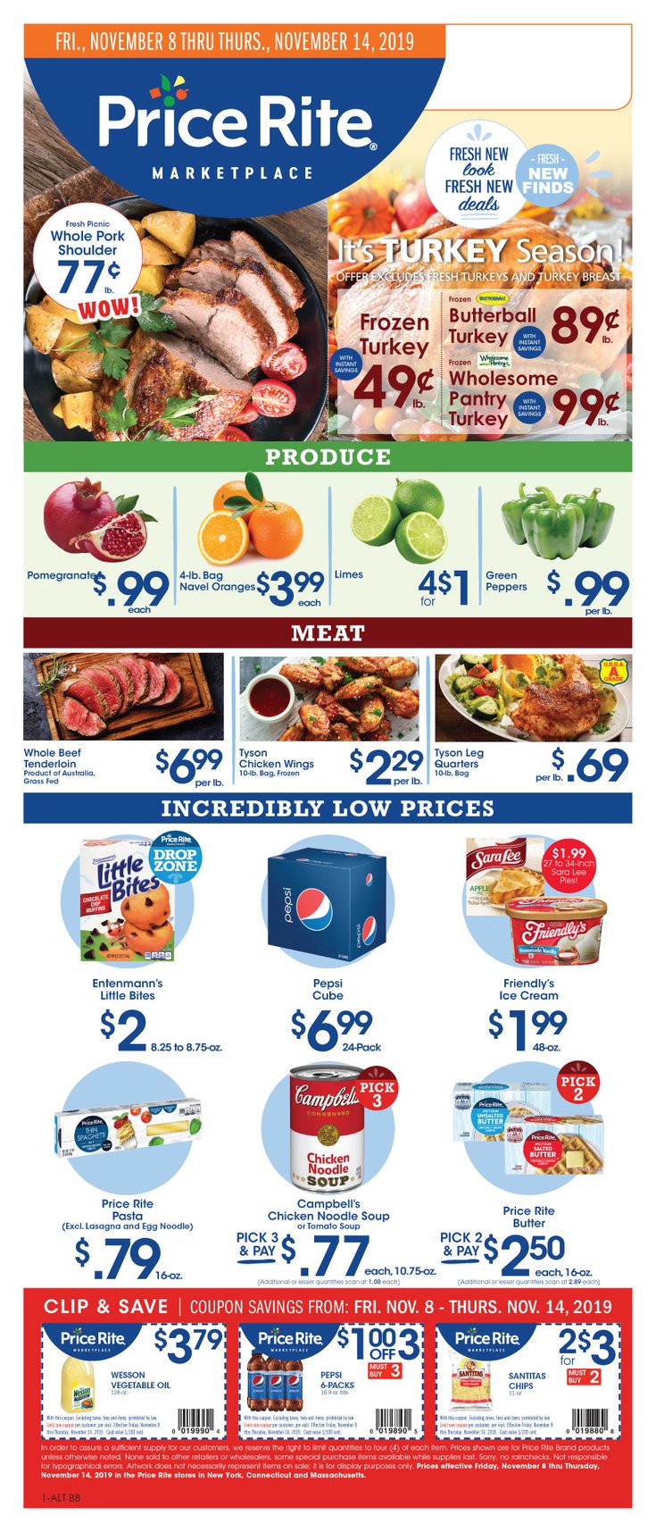 Price Rite Weekly Ad Nov 08 – Nov 14, 2019