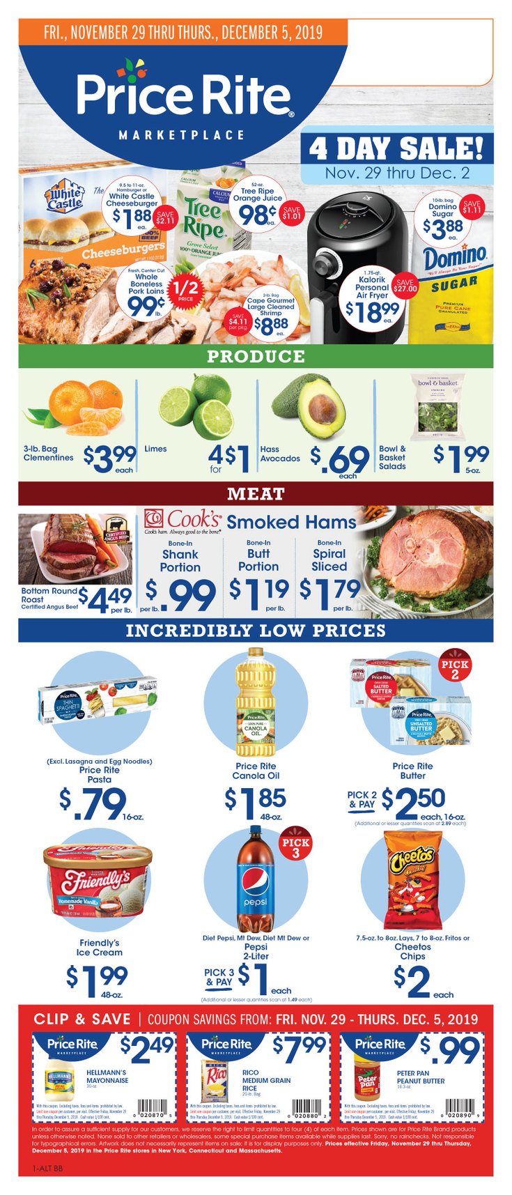 Price Rite Weekly Ad Nov 29 – Dec 05, 2019