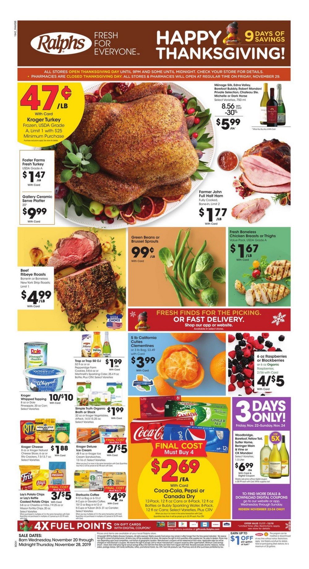 Ralphs Weekly Ad Nov 20 – Nov 28, 2019