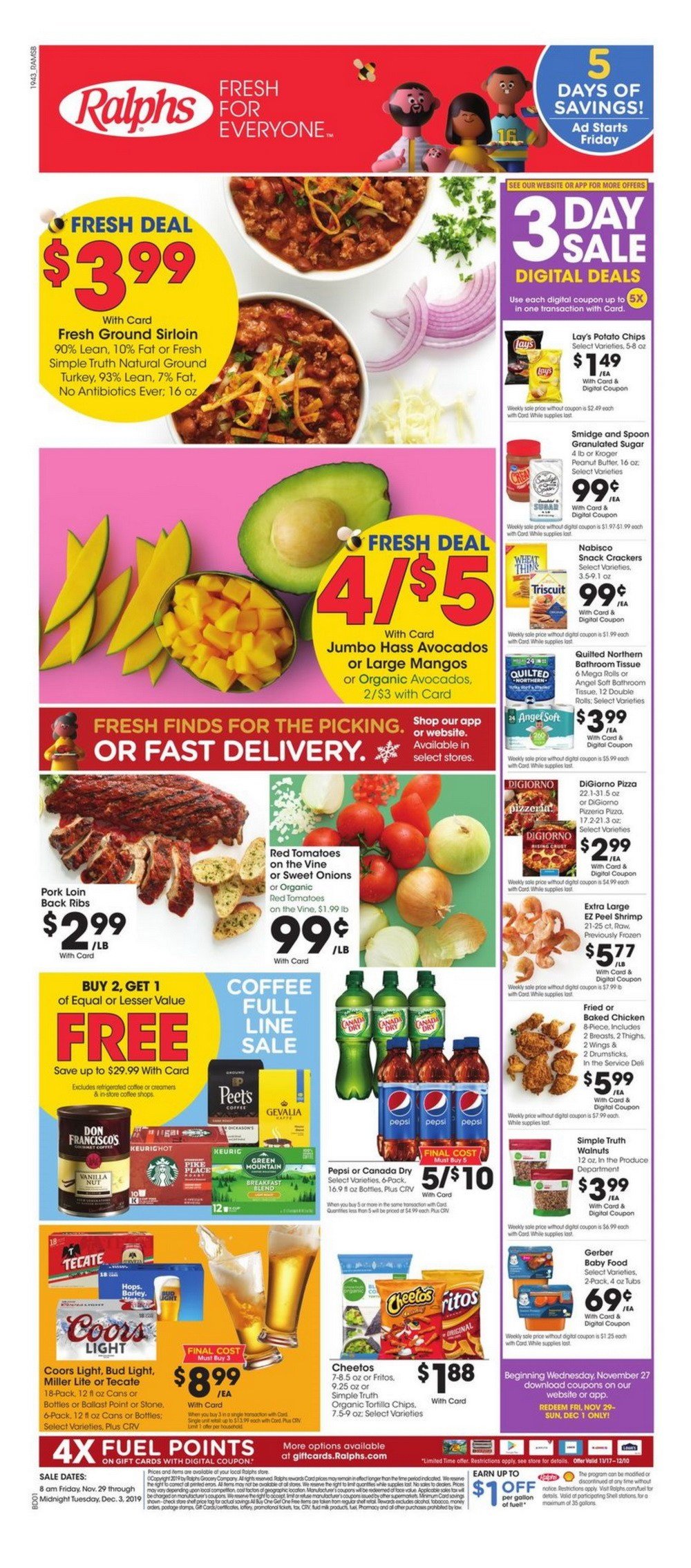 Ralphs Weekly Ad Nov 29 – Dec 03, 2019