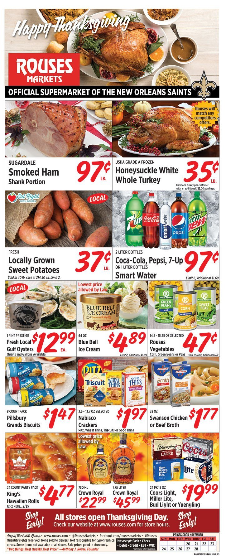Rouses Weekly Ad Nov 20 – Nov 28, 2019