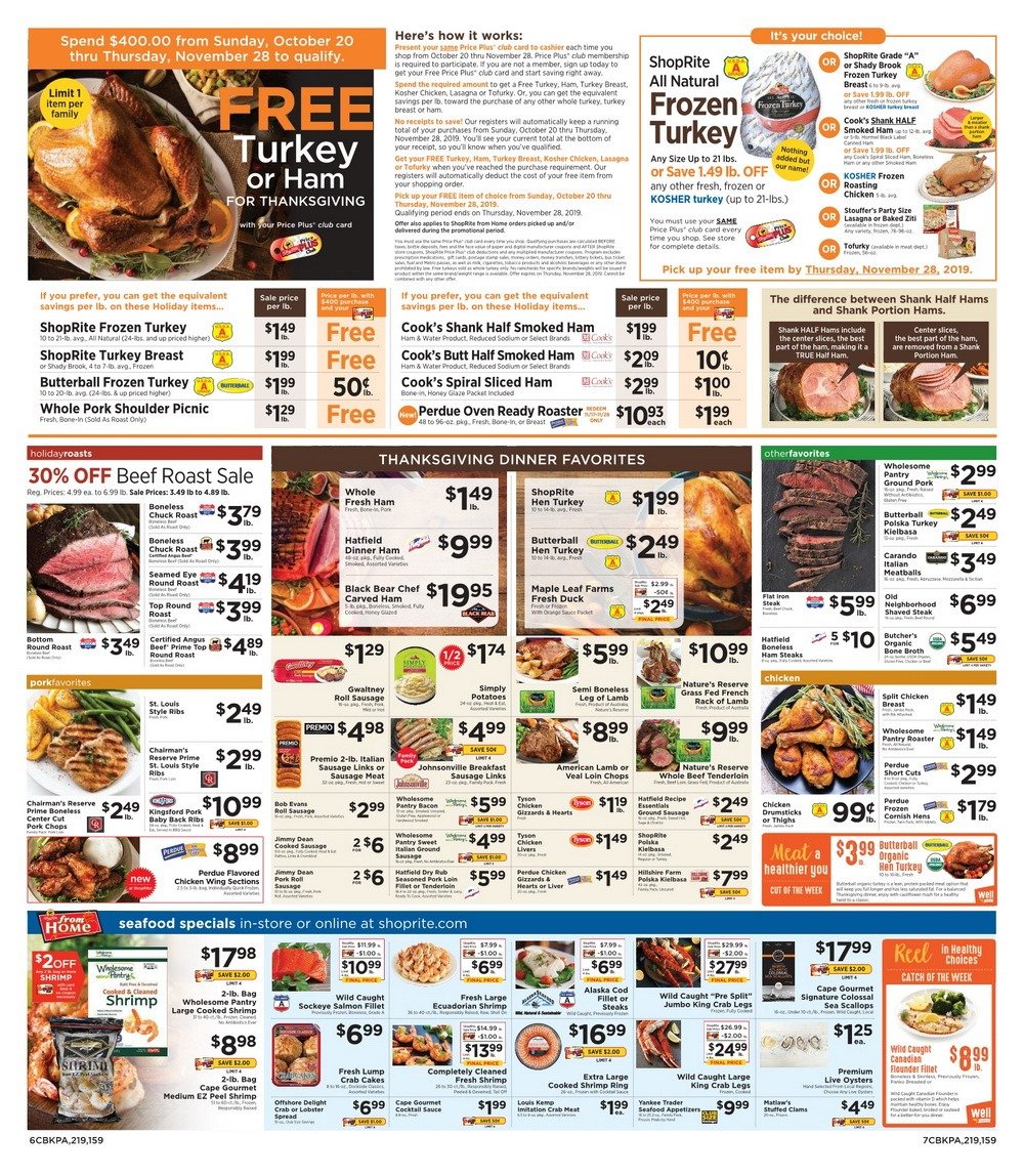 ShopRite Weekly Ad Nov 17 – Nov 23, 2019