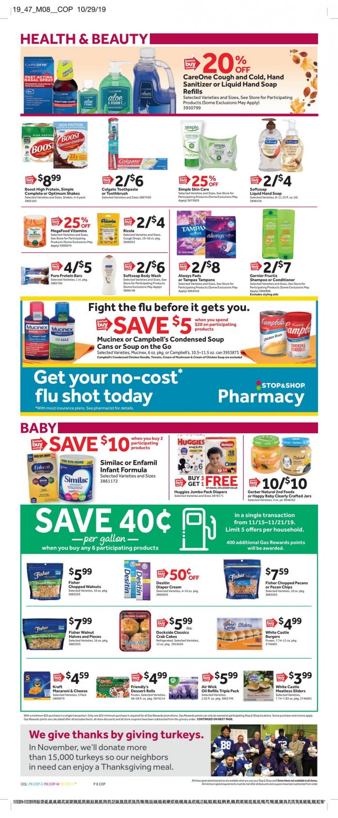 Stop & Shop Weekly Circular Nov 15 – Nov 21, 2019