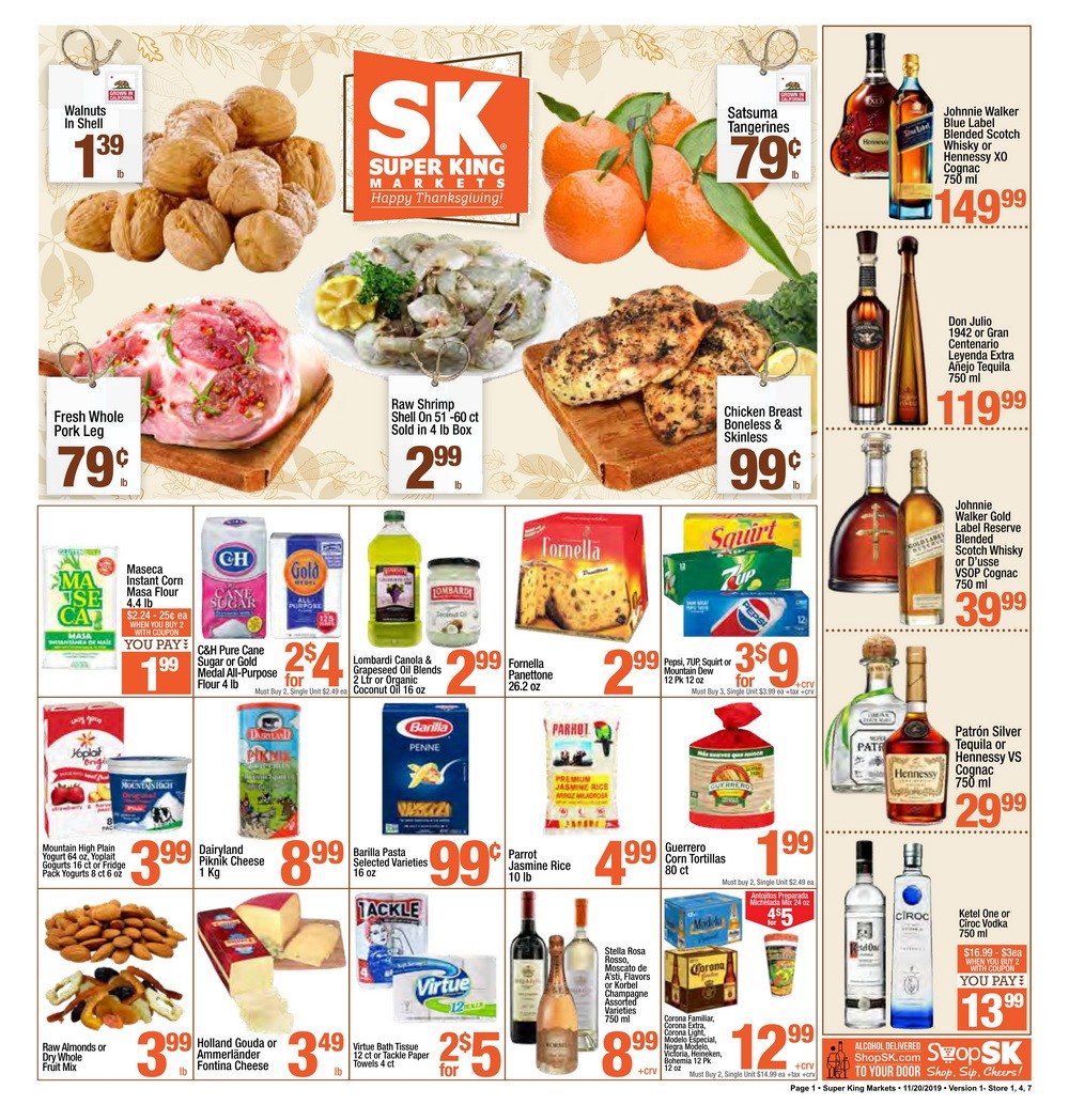 Super King Weekly Ad Nov 20 – Nov 26, 2019