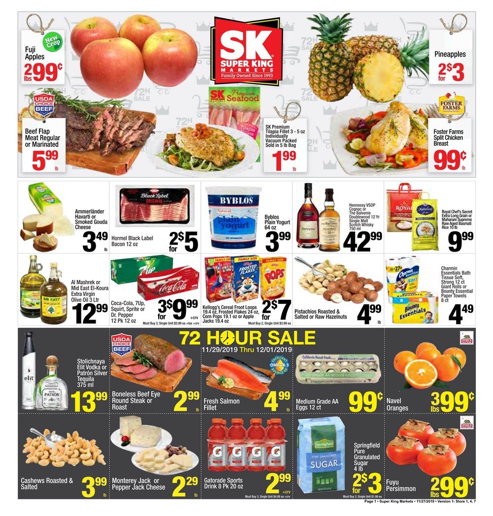 Super King Weekly Ad Nov 27 – Dec 03, 2019