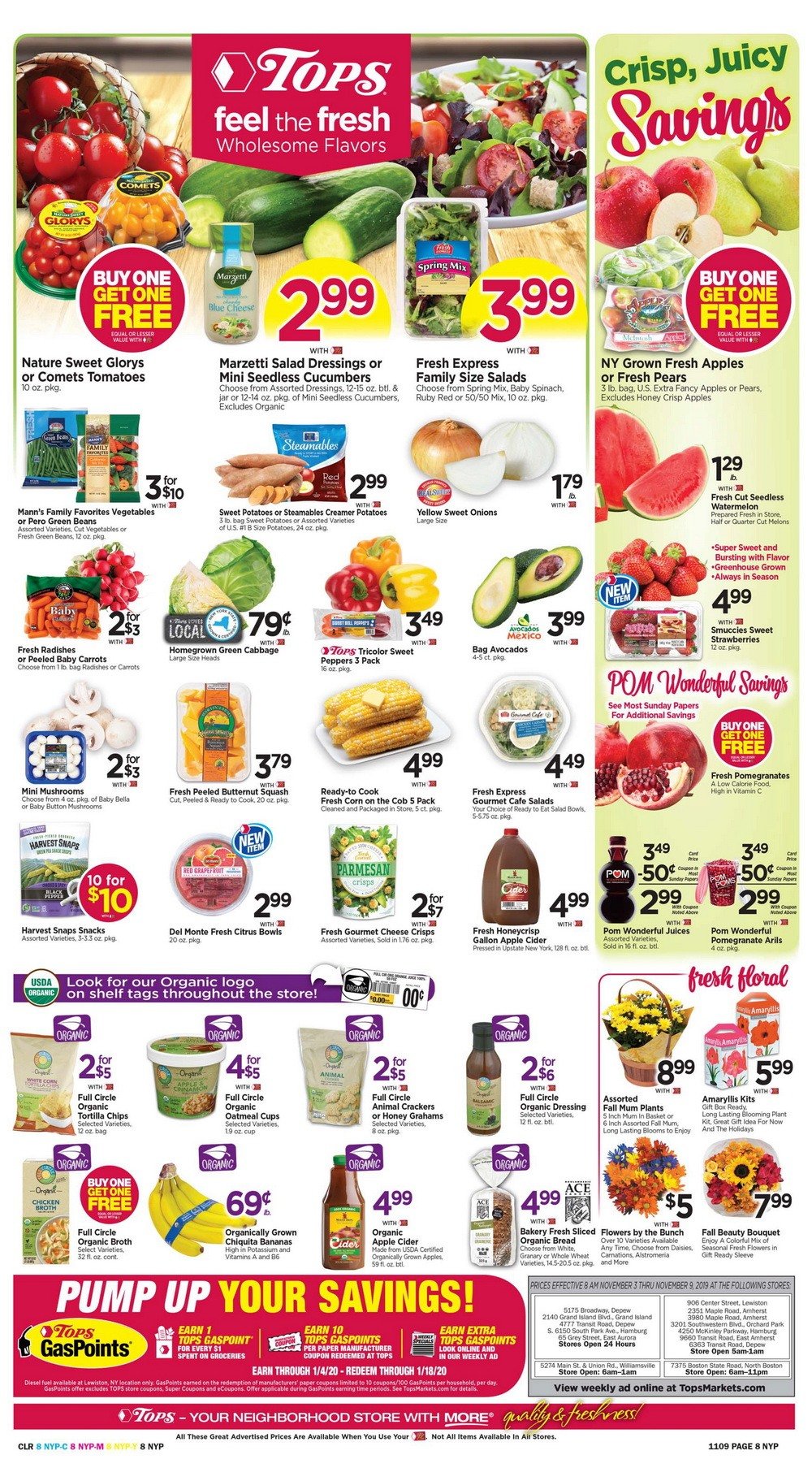 Tops Weekly Circular Nov 3 – Nov 9, 2019