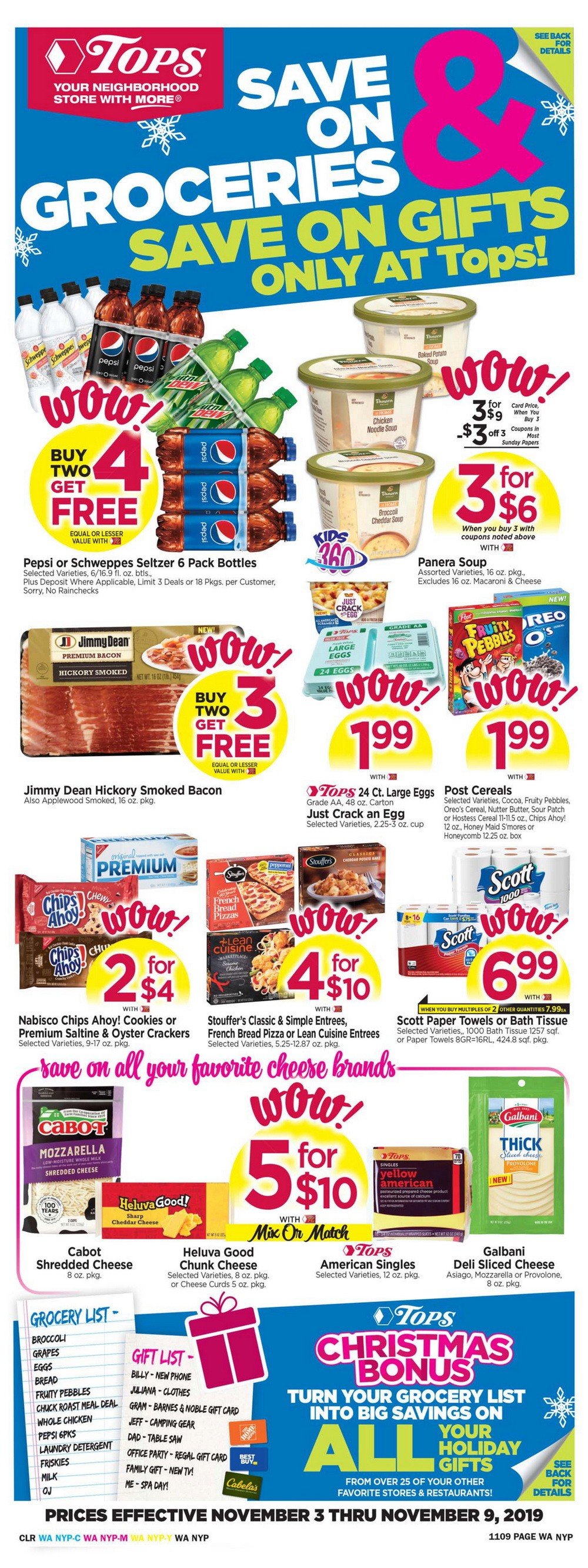 Tops Weekly Circular Nov 3 – Nov 9, 2019