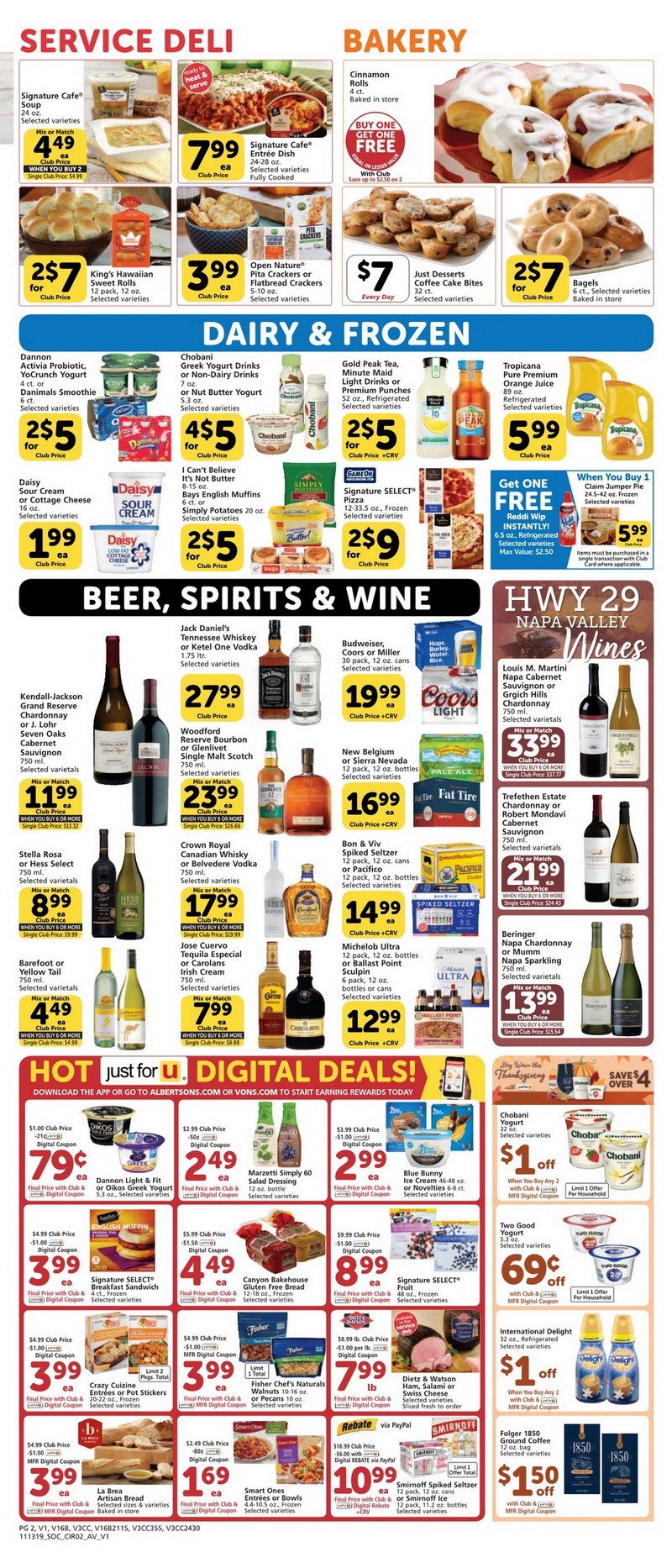 Vons Weekly Ad Nov 13 – Nov 19, 2019