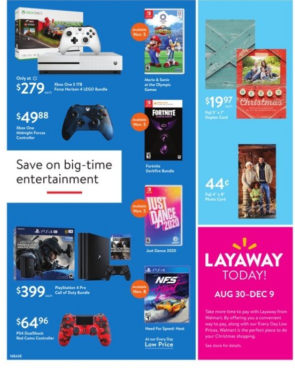 Walmart Weekly Ad Nov 01 – Nov 16, 2019