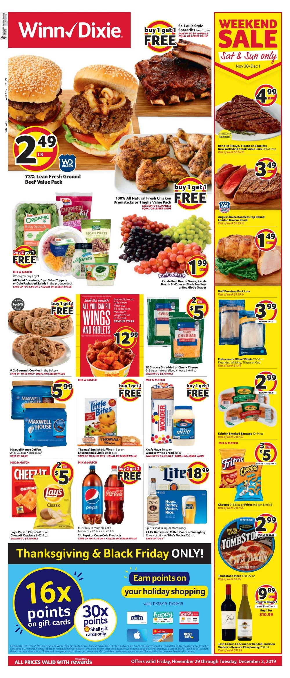 Winn-Dixie Weekly Ad Nov 29 – Dec 03, 2019