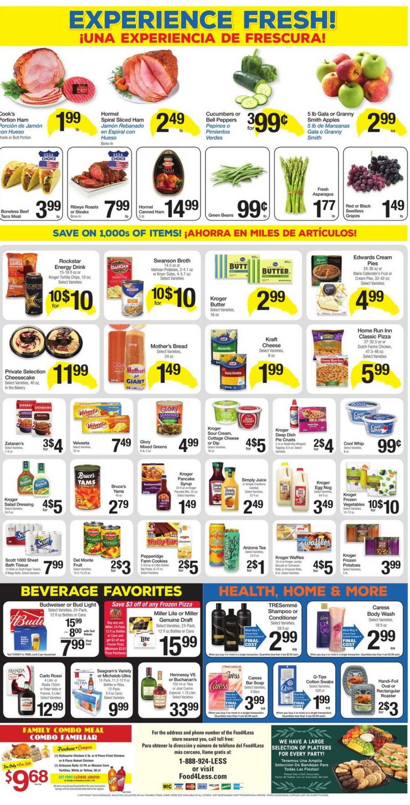 Food 4 Less Weekly Ad Nov20 – Nov 28, 2019