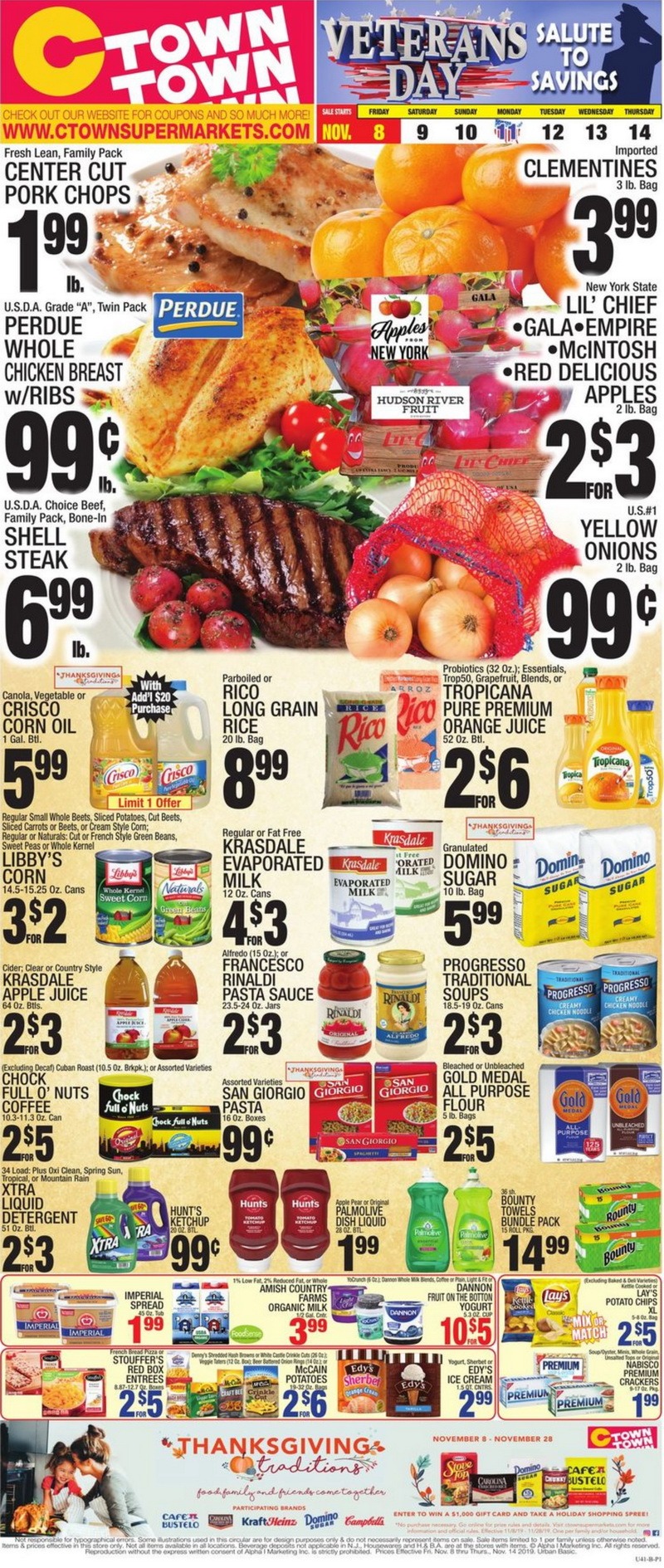 C-Town Weekly Ad Nov 8 – Nov 14, 2019