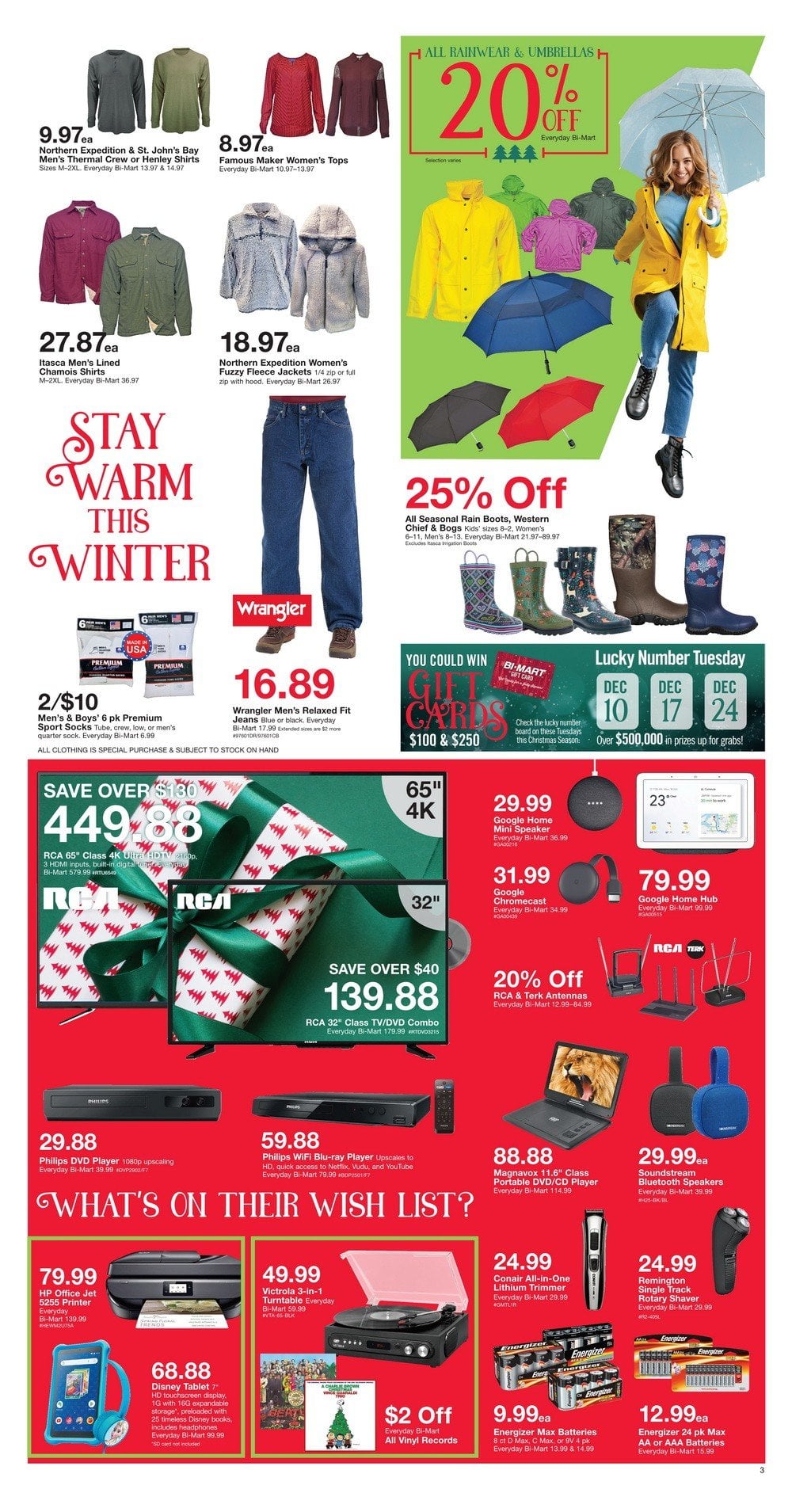 Bi-Mart Weekly Ad Dec 08 – Dec 14, 2019