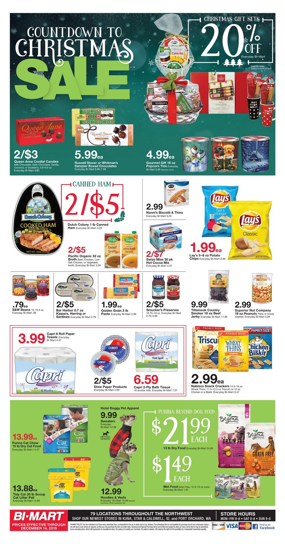 Bi-Mart Weekly Ad Dec 08 – Dec 14, 2019