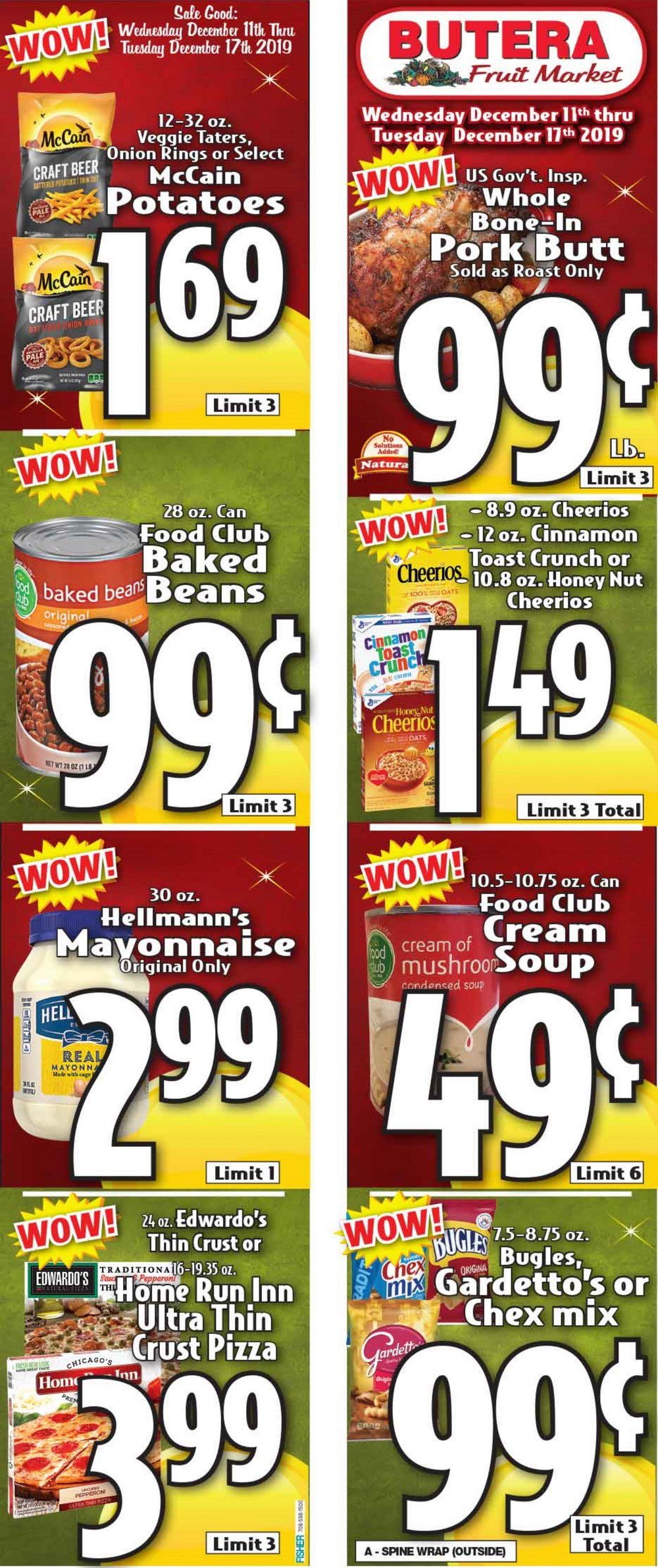 Butera Weekly Ad Dec 11 – Dec 17, 2019