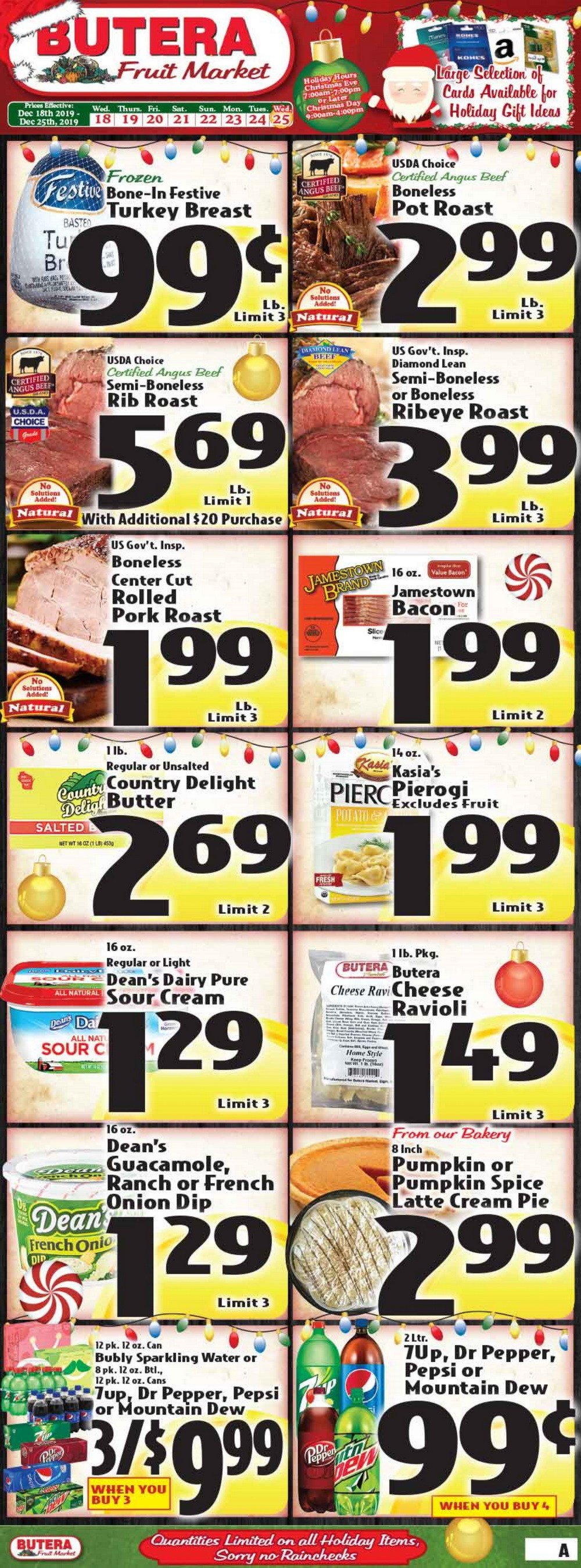 Butera Weekly Ad Dec 18 – Dec 25, 2019