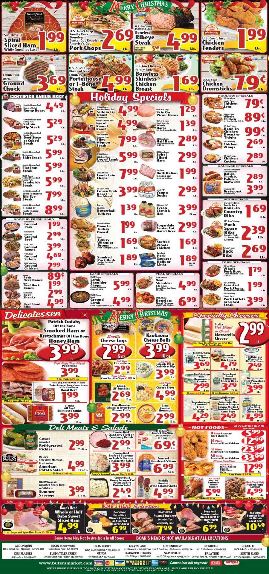 Butera Weekly Ad Dec 18 – Dec 25, 2019