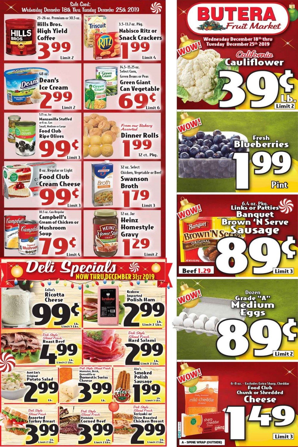 Butera Weekly Ad Dec 18 – Dec 25, 2019