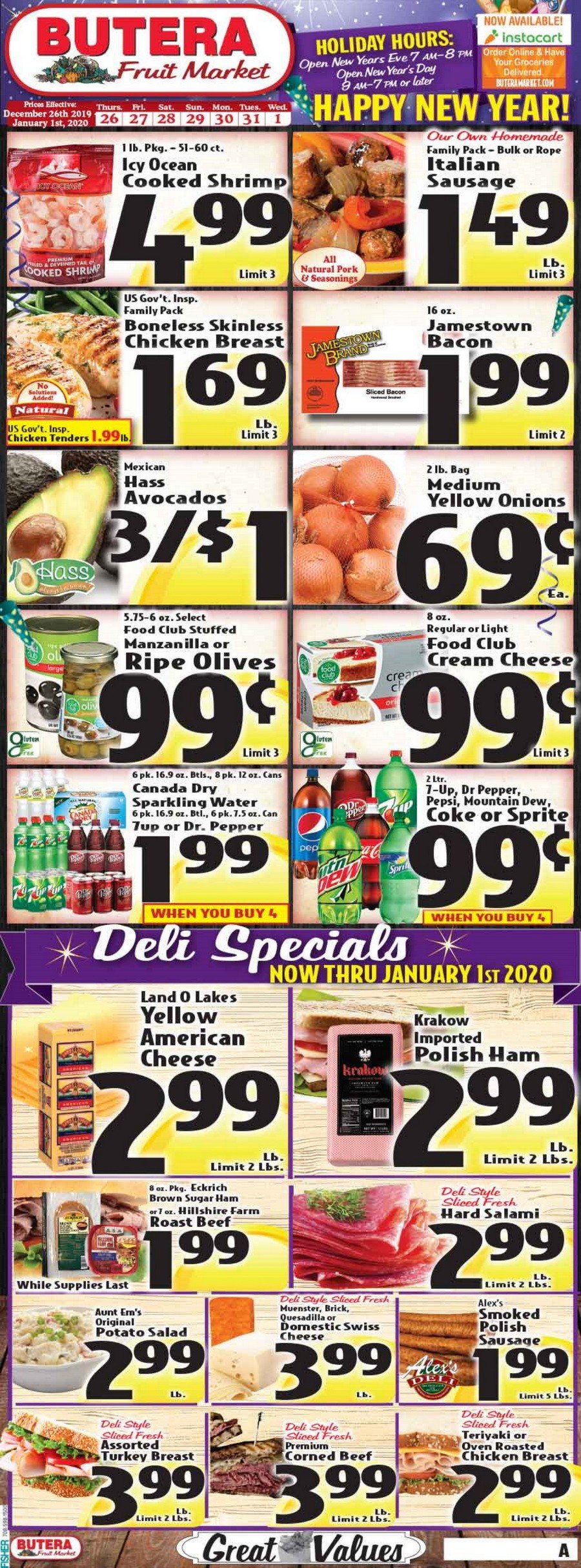 Butera Weekly Ad Dec 26 – Jan 1, 2020