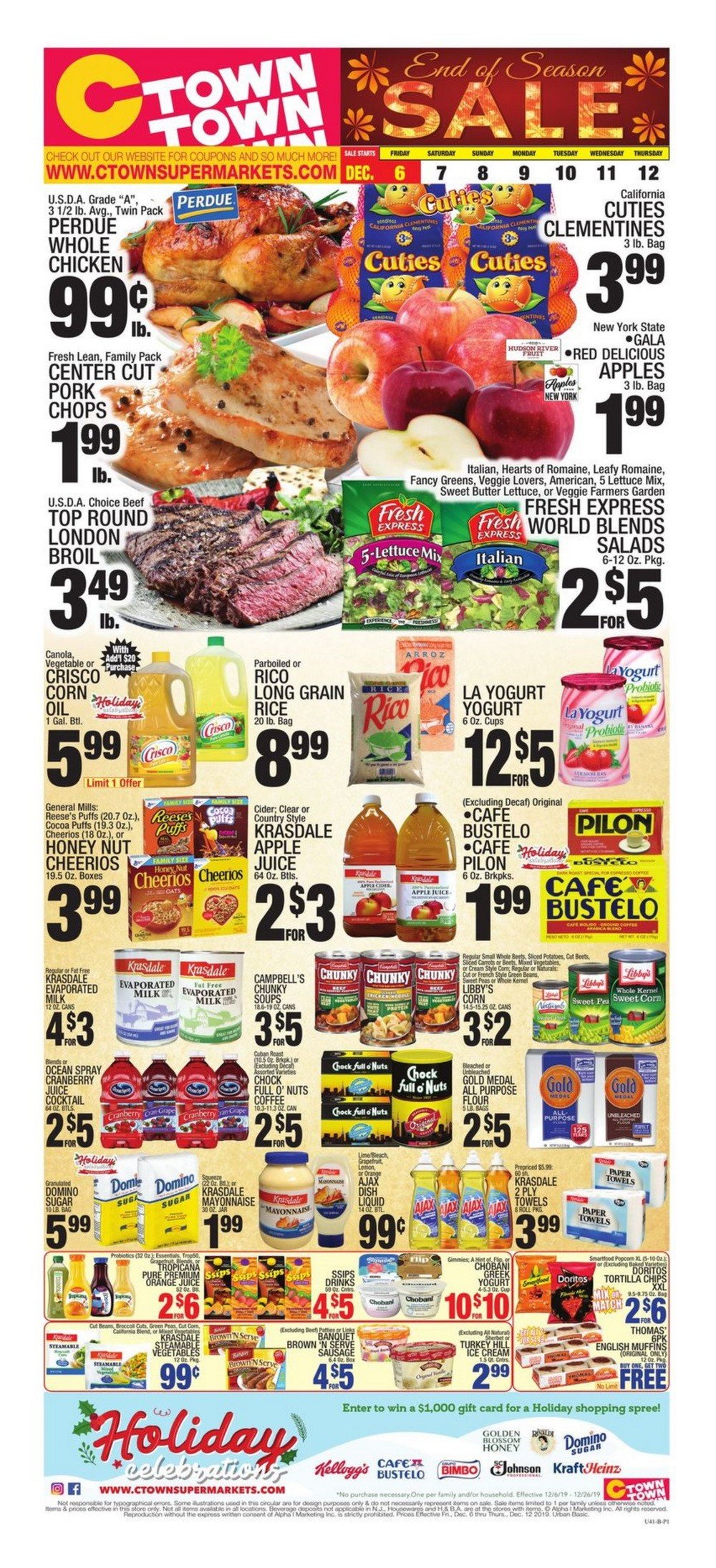 C-Town Weekly Ad Dec 06 – Dec 12, 2019
