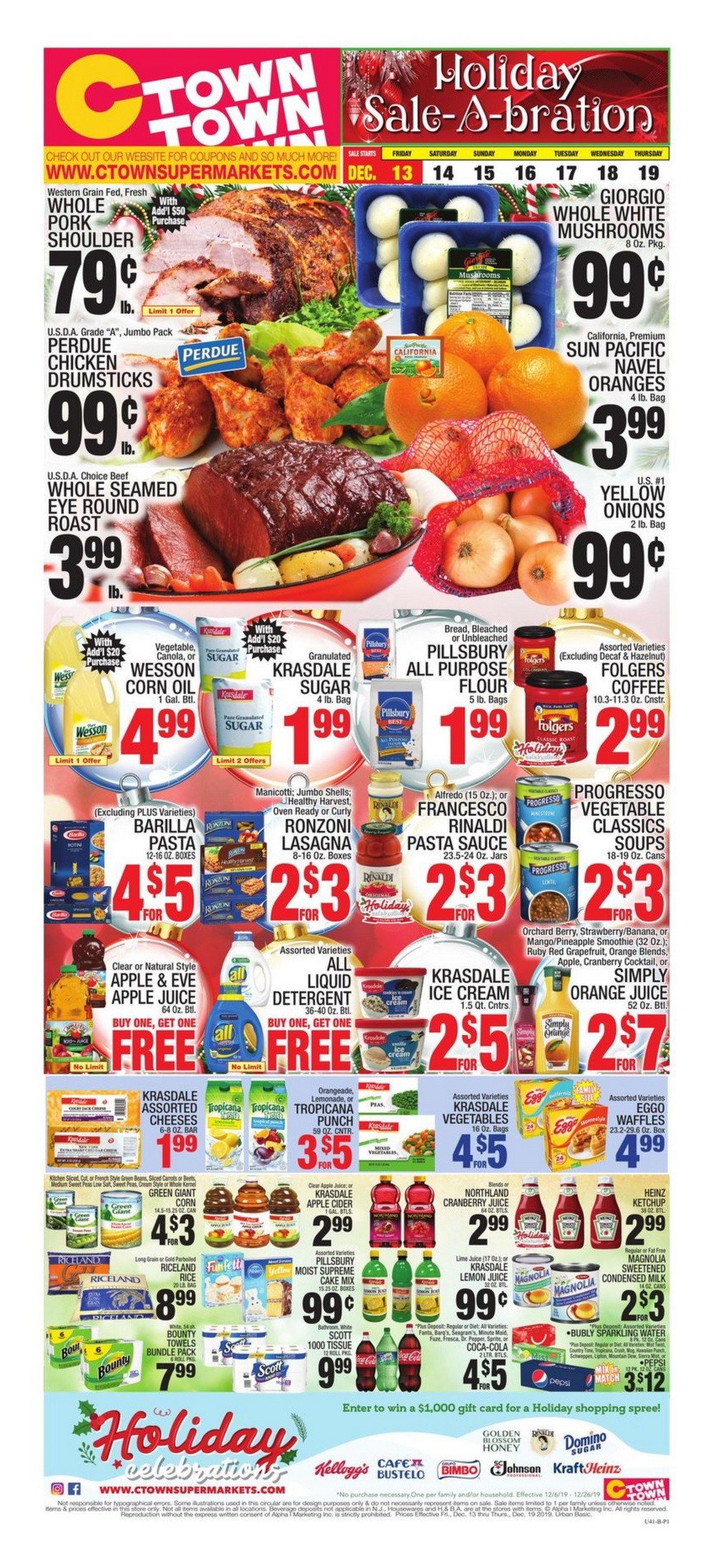 C-Town Weekly Ad Dec 13 – Dec 19 , 2019