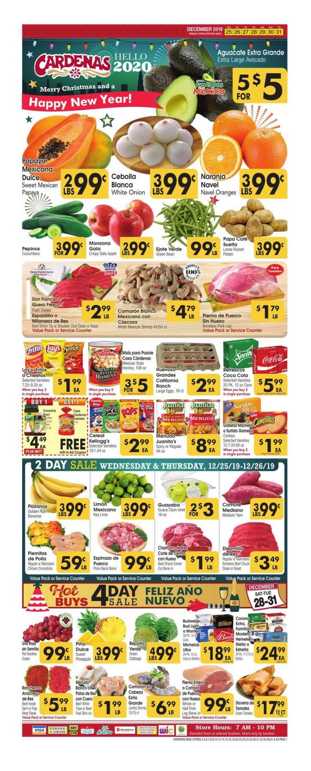 Cardenas Weekly Ad Dec 25 – Dec 31, 2019