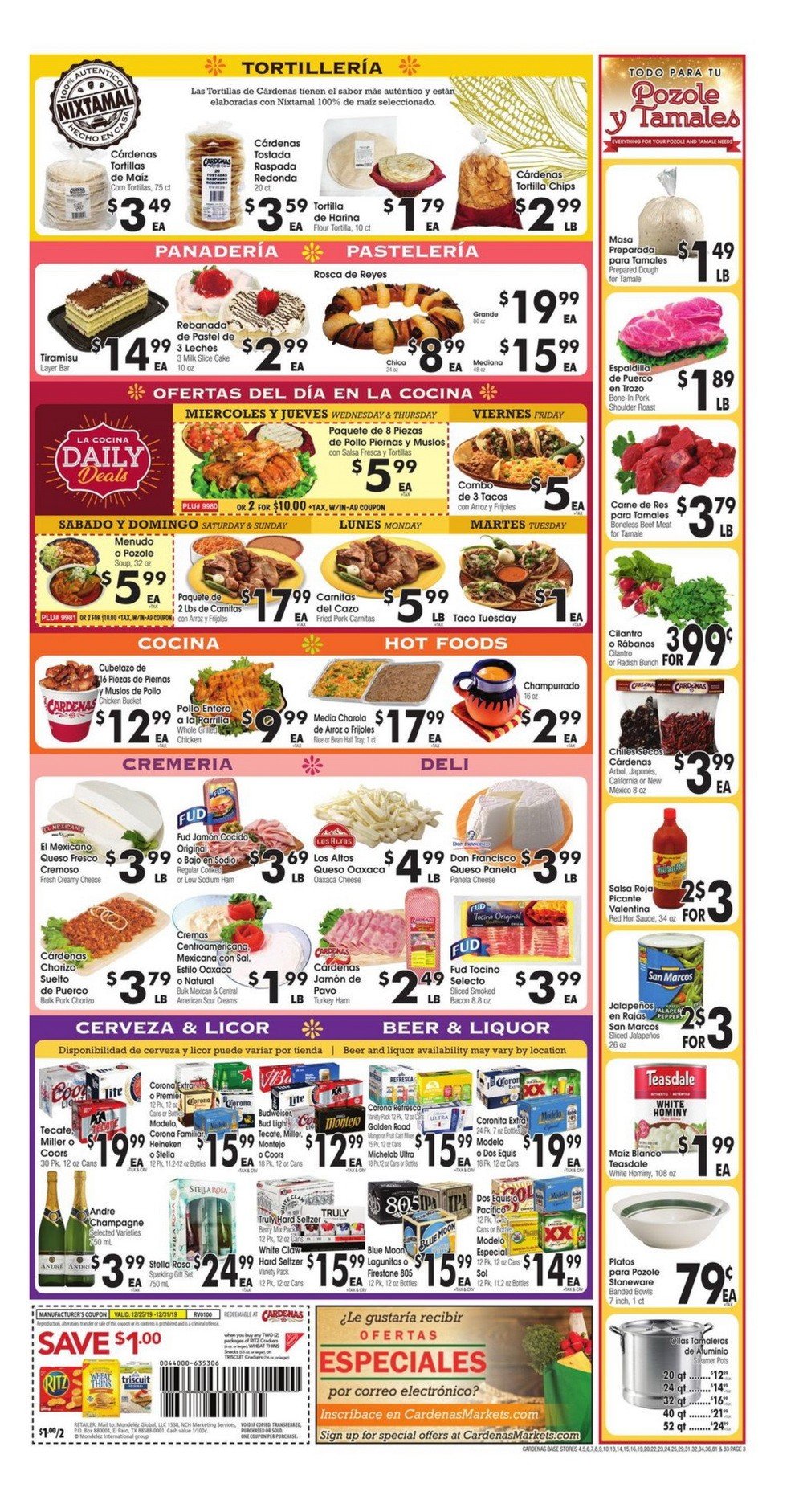 Cardenas Weekly Ad Dec 25 – Dec 31, 2019