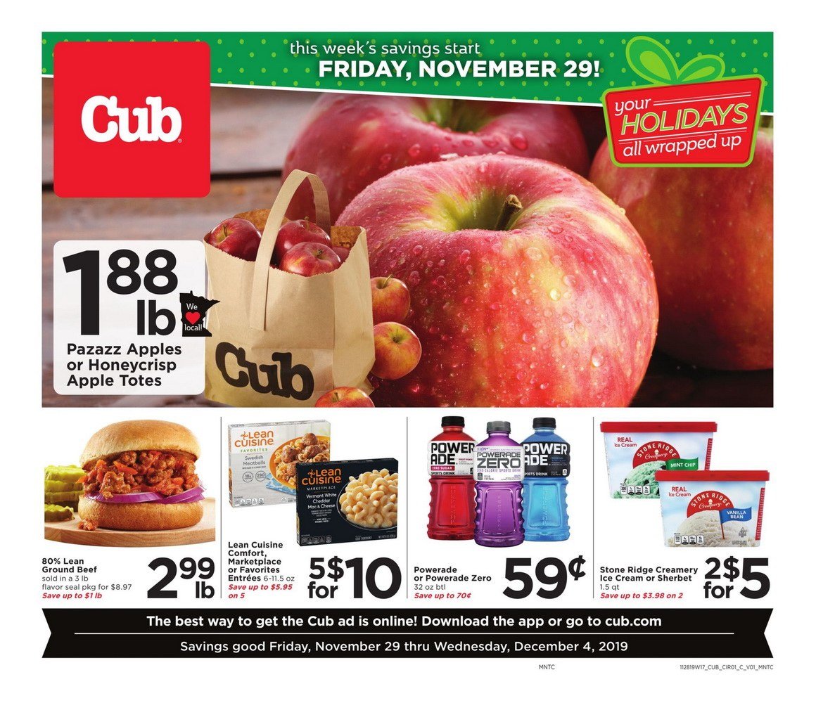 Cub Foods Weekly Ad Nov 29 – Dec 04, 2019