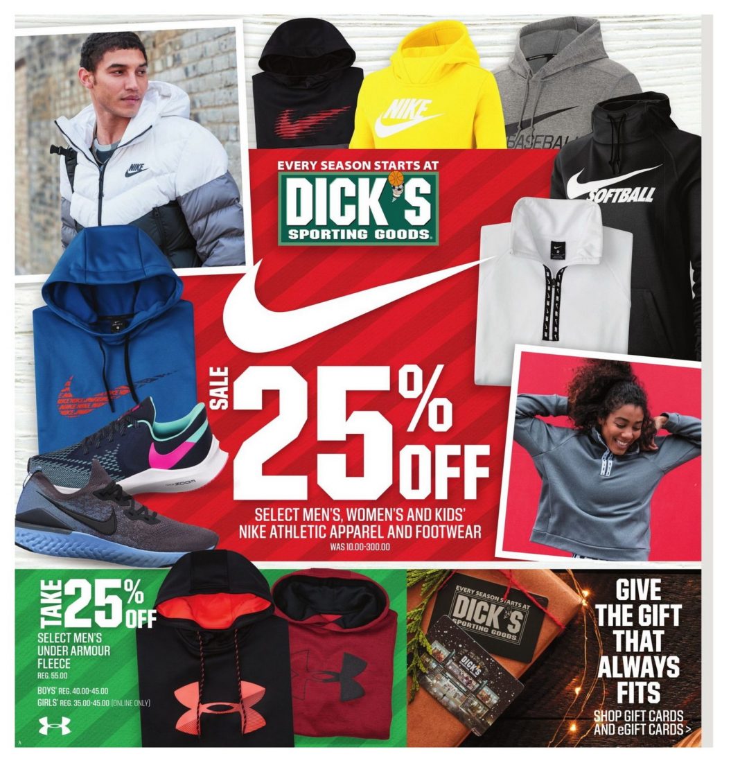 Dick's Sporting Goods Weekly Ad Dec 15 – Dec 21, 2019