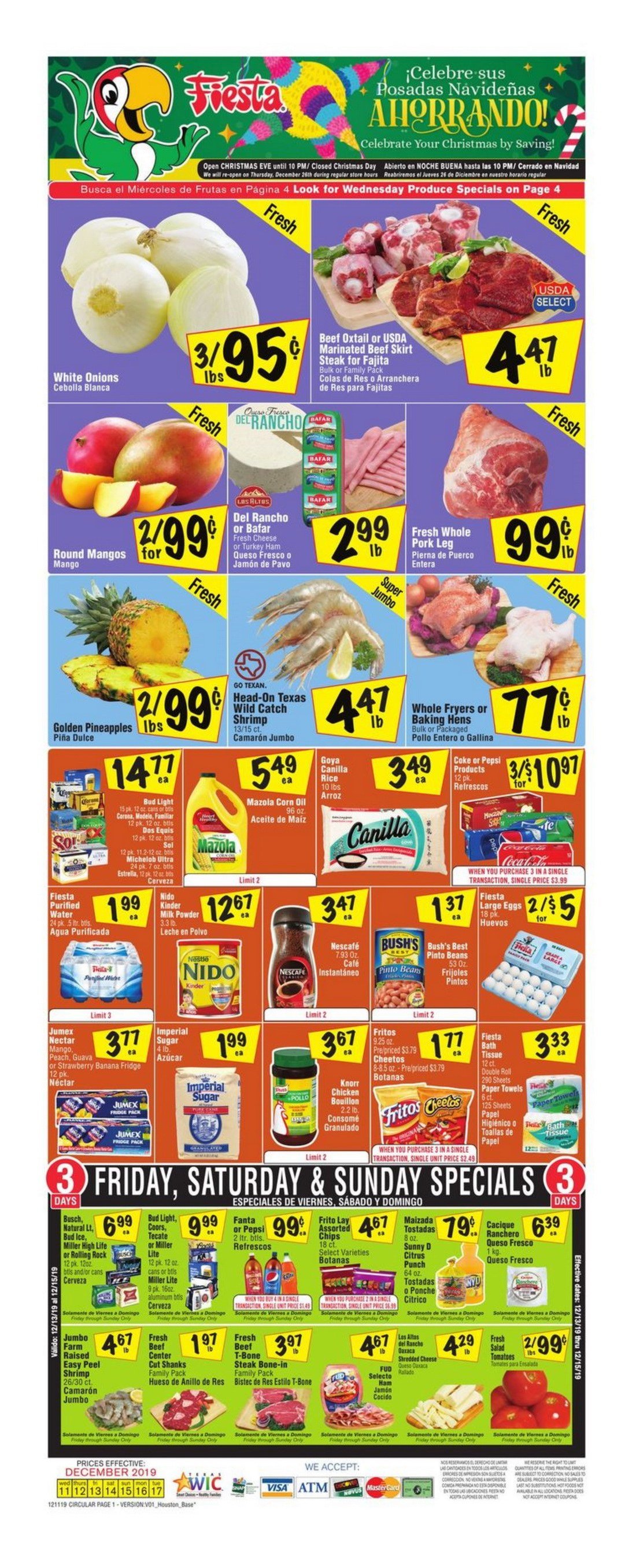 Fiesta Mart Weekly Ad Dec 11 – Dec 17, 2019