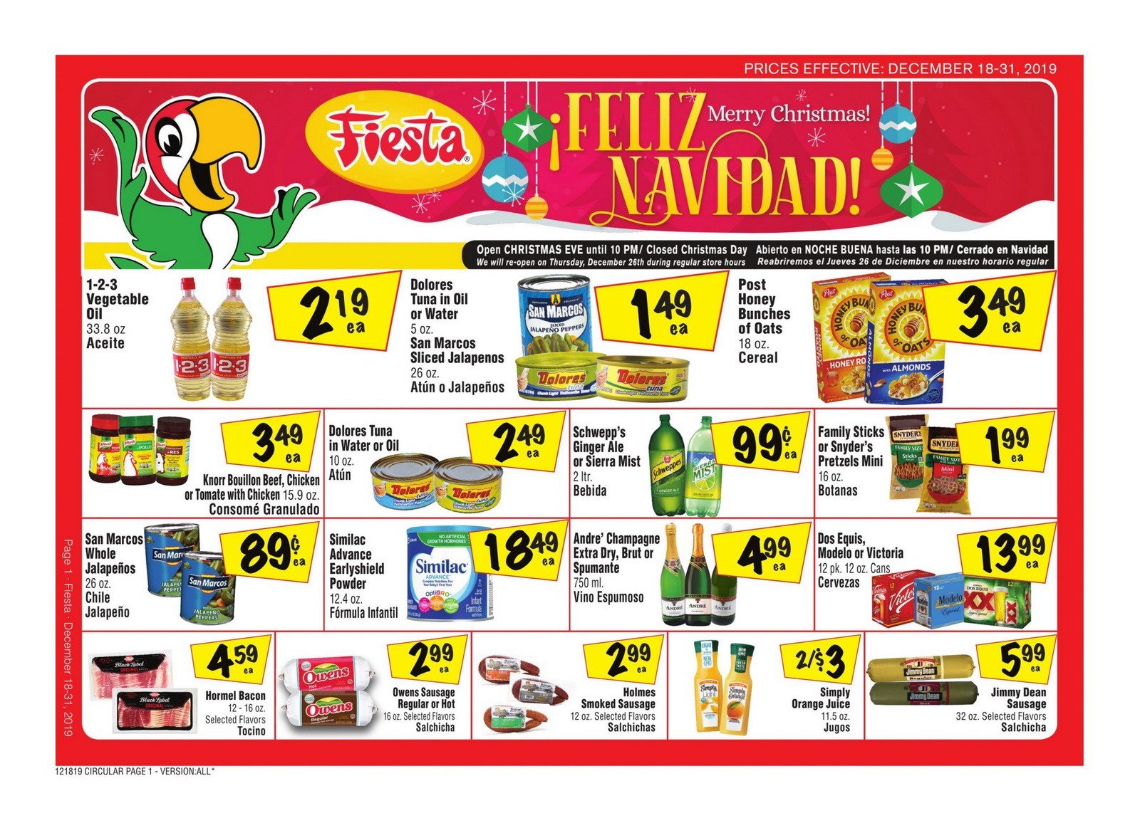 Fiesta Mart Weekly Ad Dec 18 – Dec 31, 2019