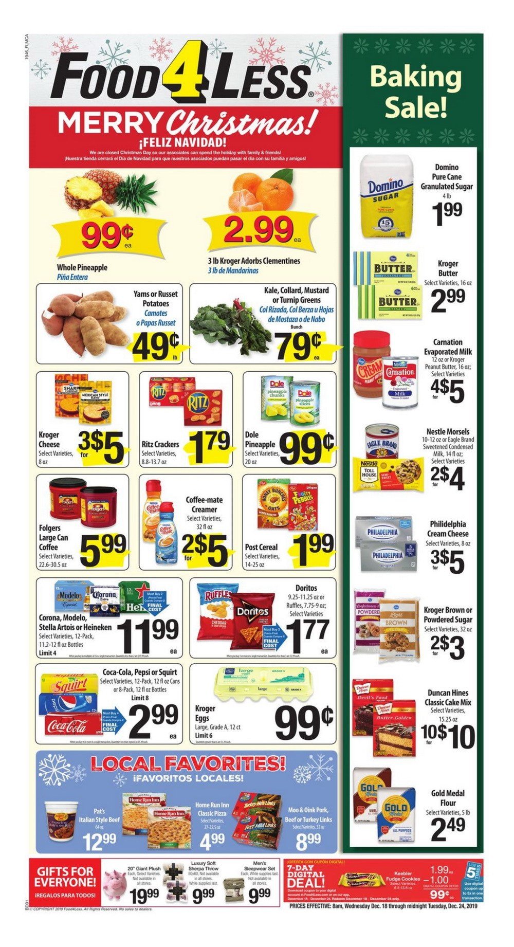 Food 4 Less Weekly Ad Dec 18 – Dec 24, 2019
