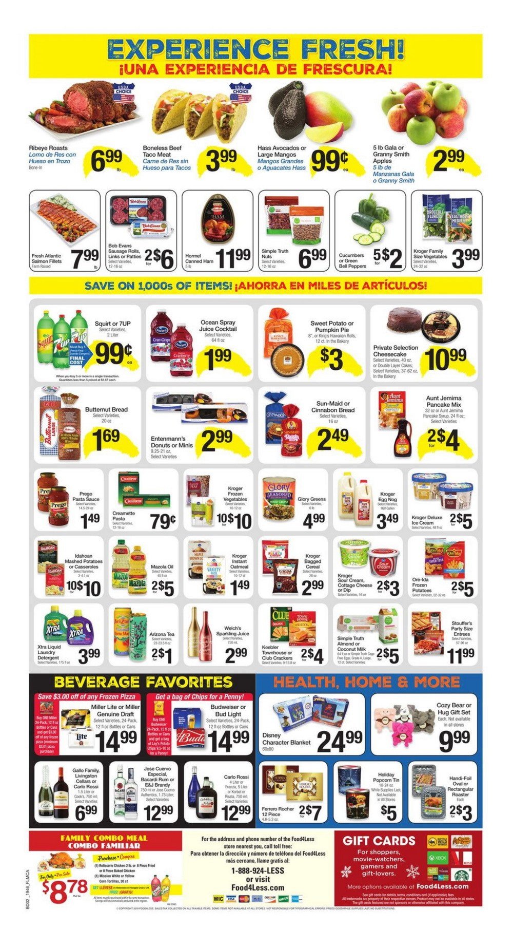 Food 4 Less Weekly Ad Dec 18 – Dec 24, 2019