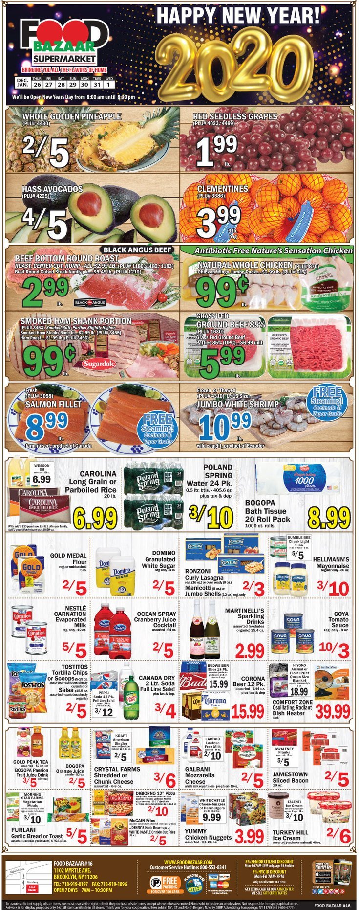 Food Bazaar Weekly Ad Dec 26 – Jan 01, 2020