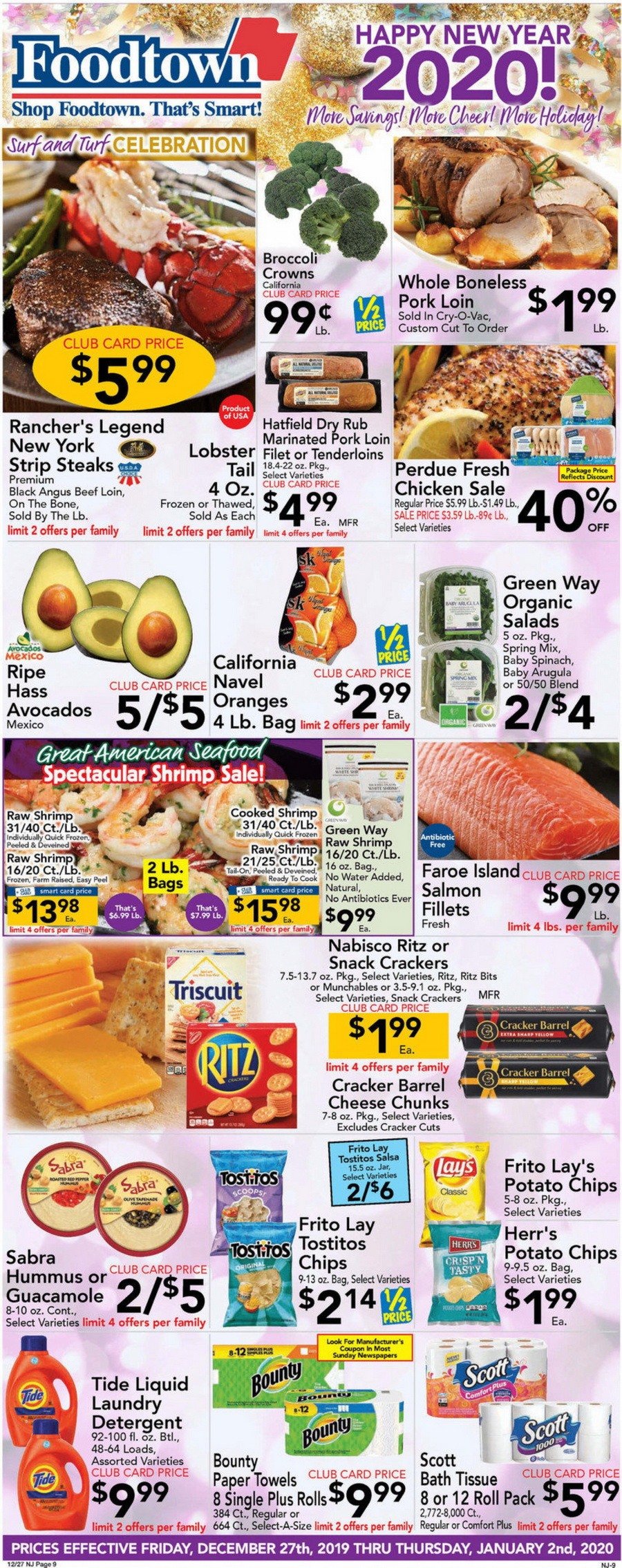 Foodtown Weekly Ad Dec 27 – Jan 2, 2020