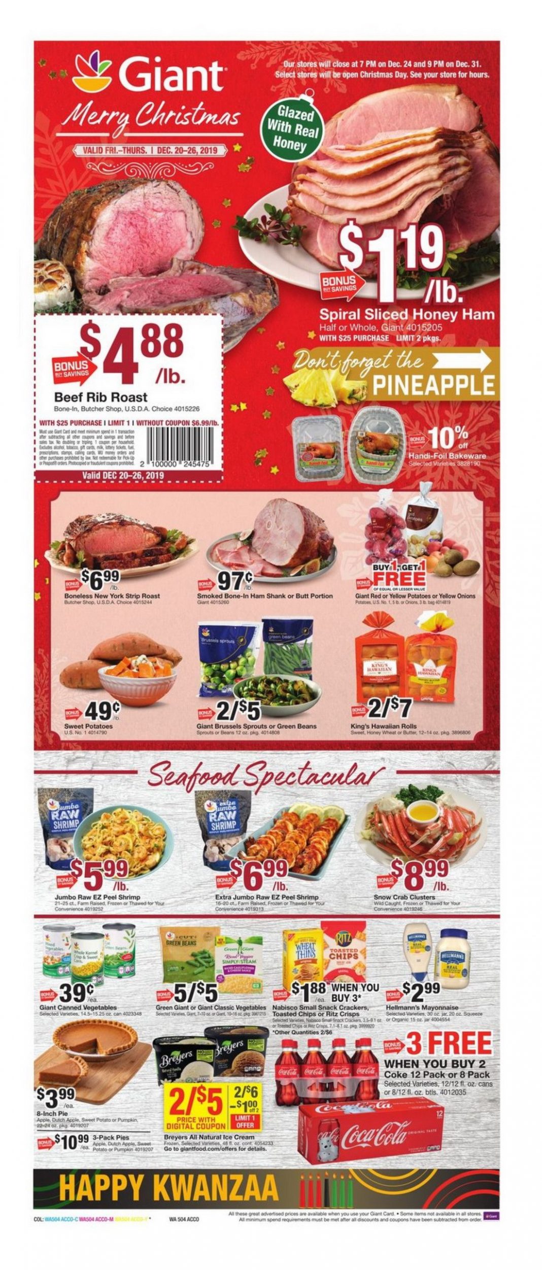 Giant Food Weekly Circular Dec 20 – Dec 26, 2019