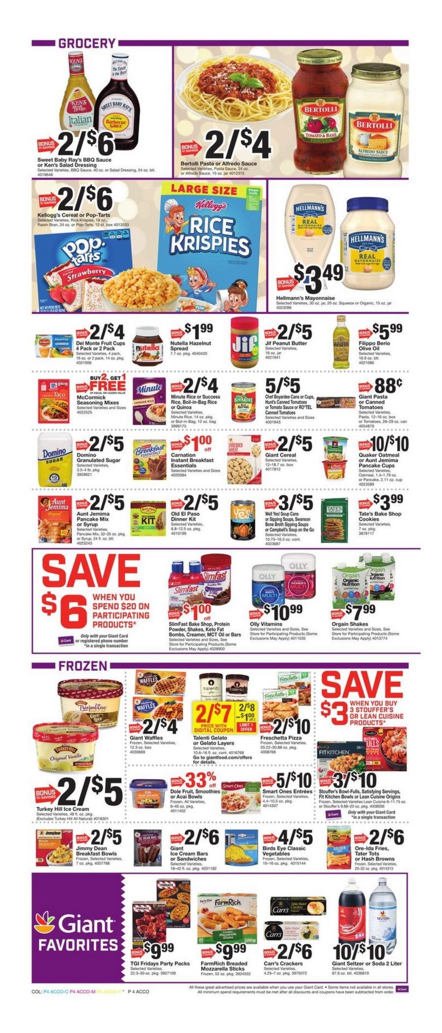 Giant Food Weekly Circular Dec 27 – Jan 02, 2020