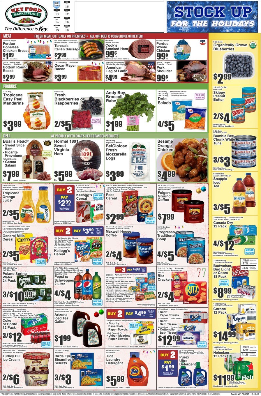 Key Food Weekly Ad Dec 13 – Dec 19, 2019