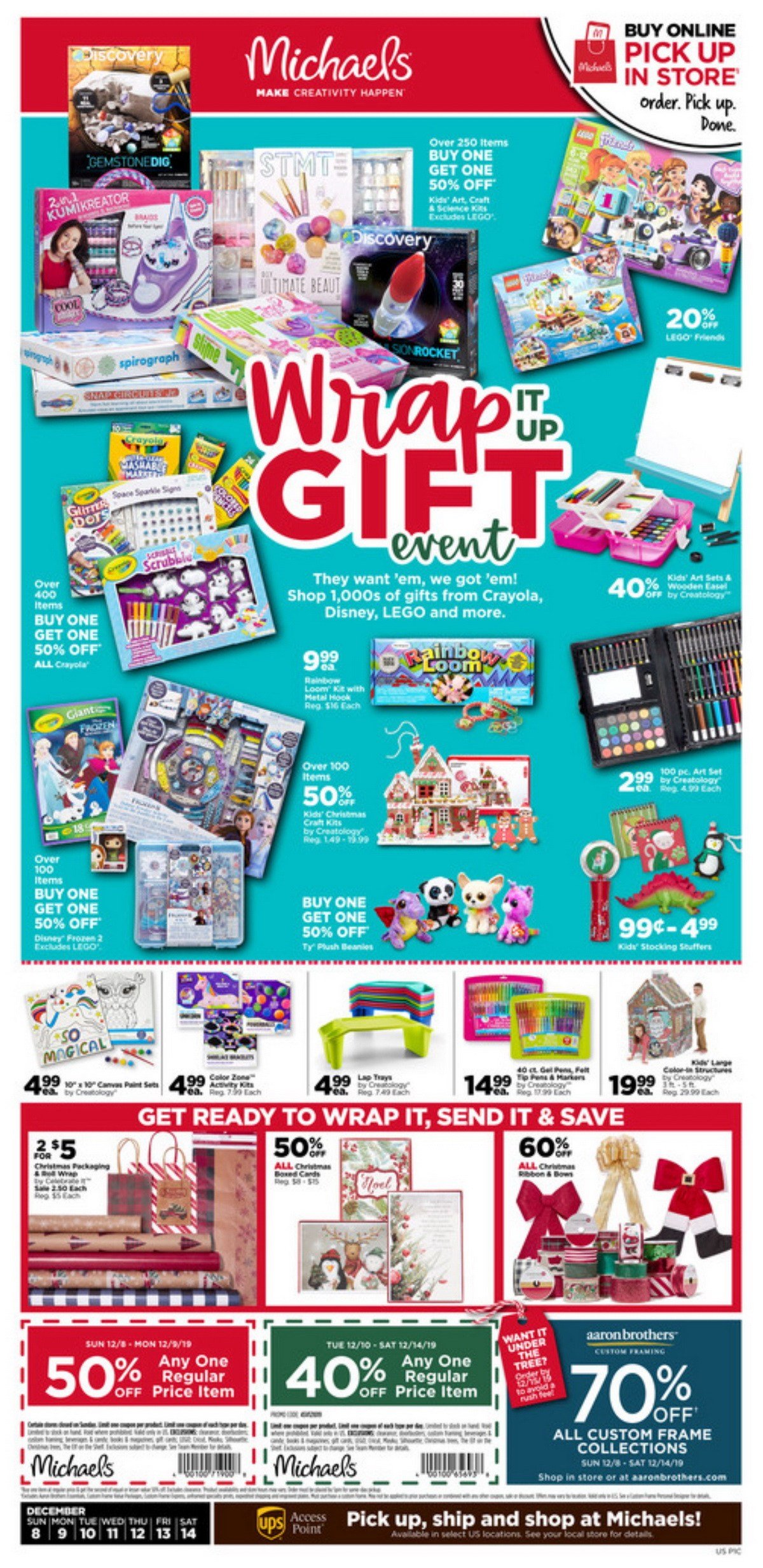 Michaels Weekly Ad Dec 08 – Dec 14, 2019