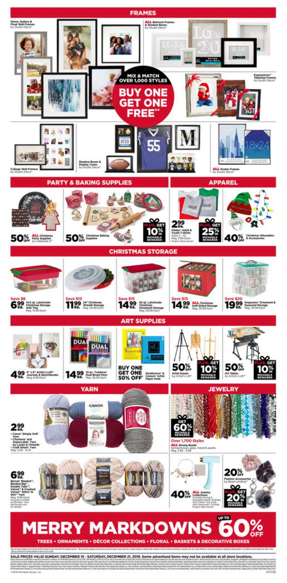 Michaels Weekly Ad Dec 15 – Dec 21, 2019