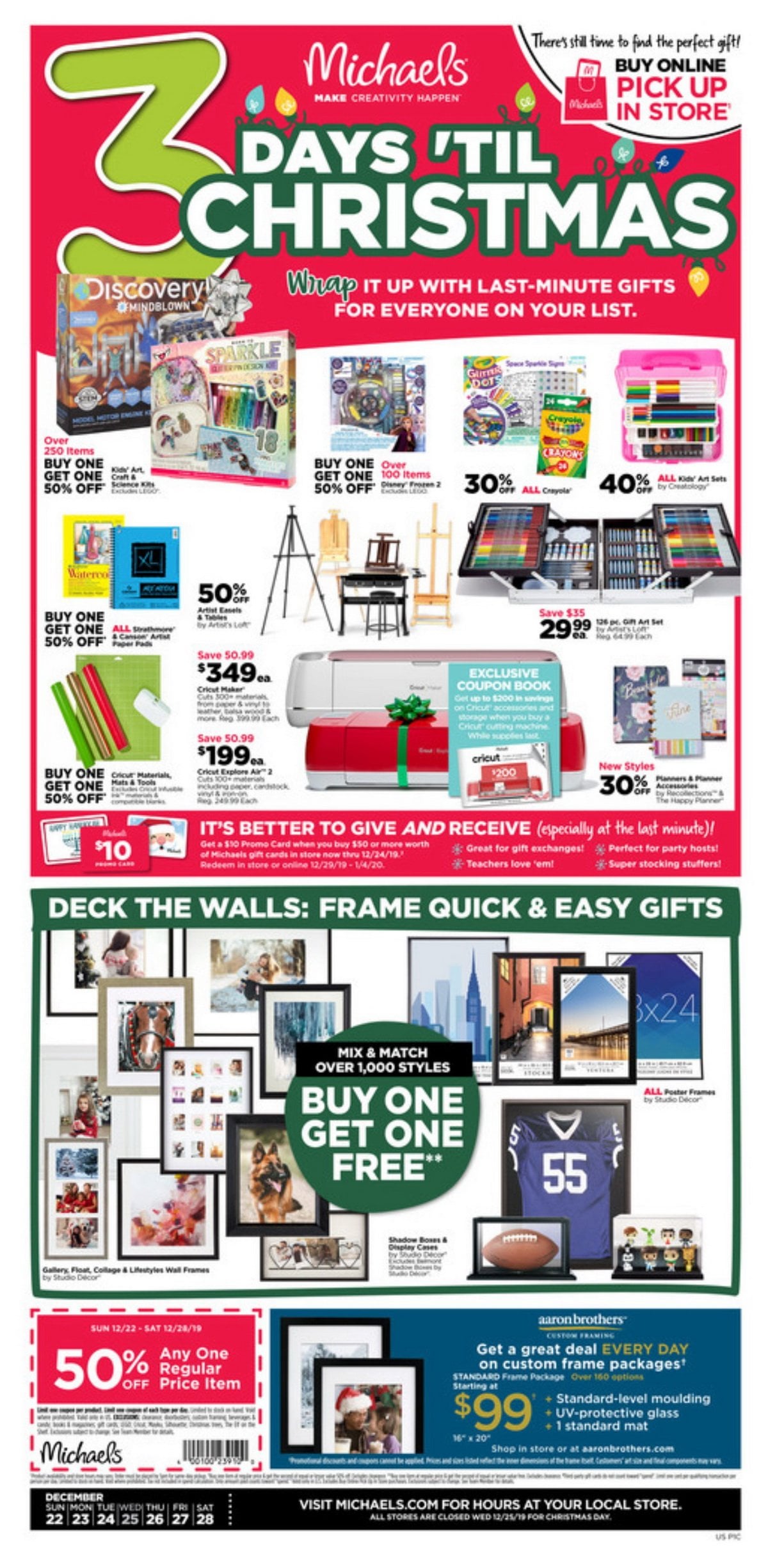 Michaels Weekly Ad Dec 22 – Dec 28, 2019