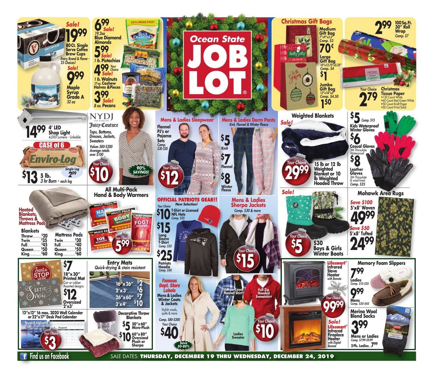 Ocean State Job Lot Weekly Ad Dec 19 – Dec 25, 2019