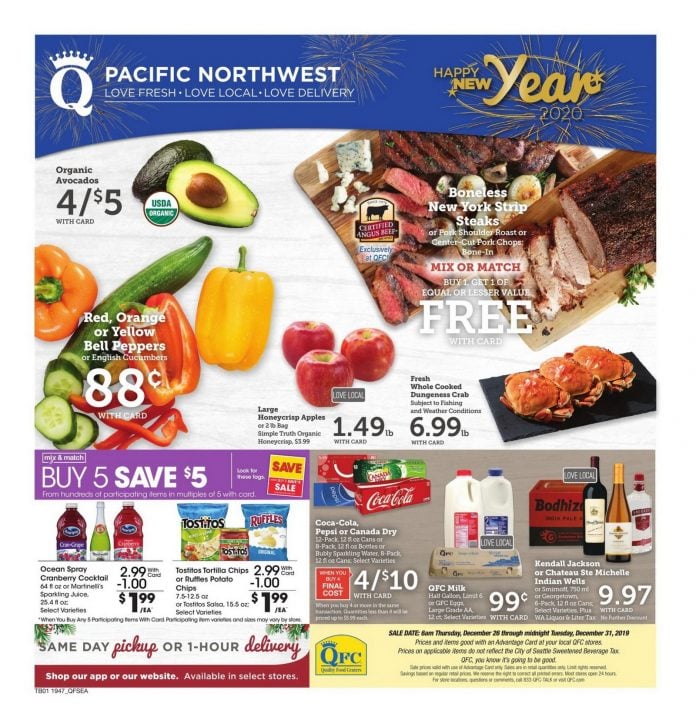 QFC Weekly Ad Dec 26 – Dec 31, 2019