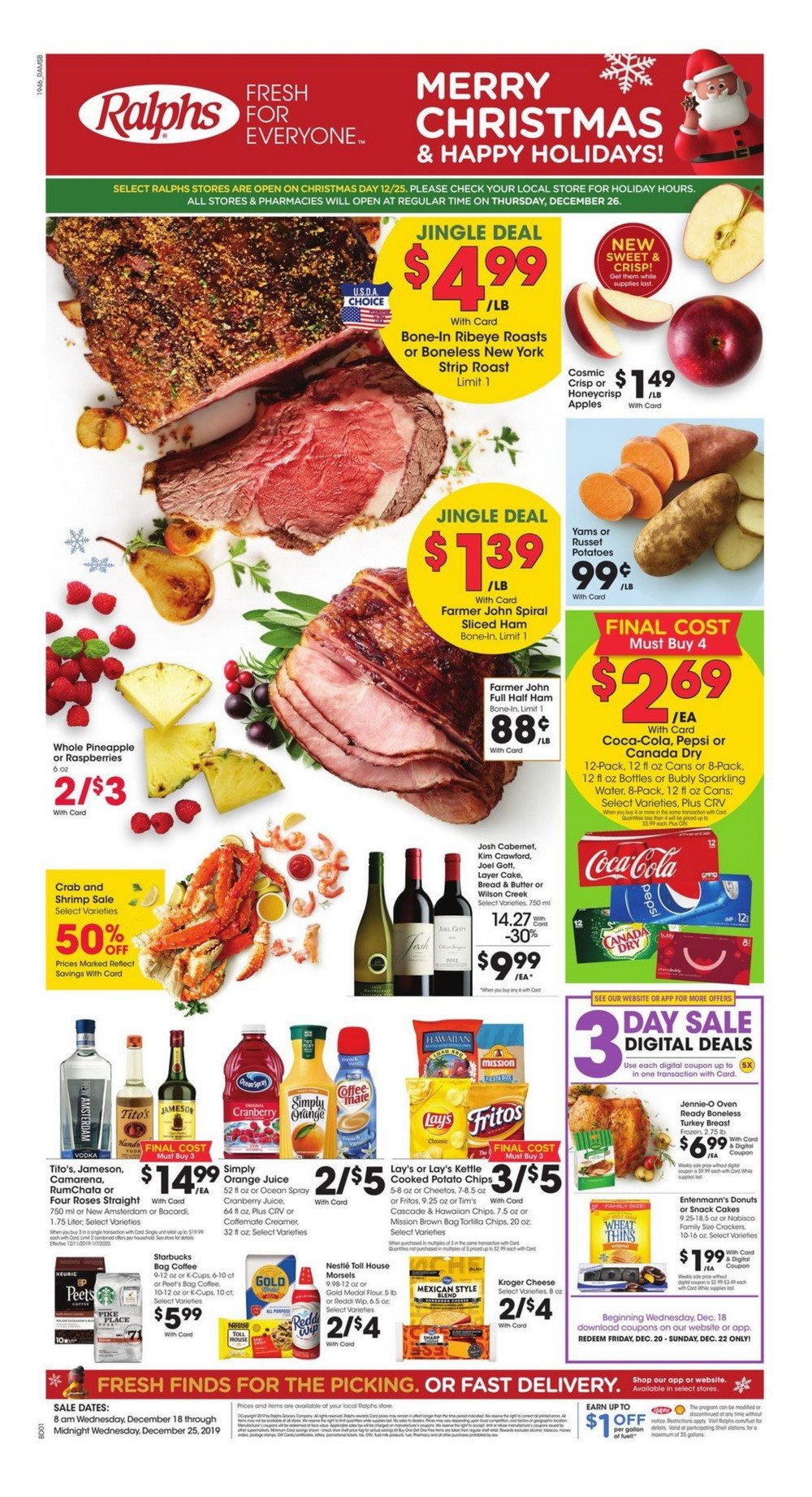 Ralphs Weekly Ad Dec 18 – Dec 25, 2019