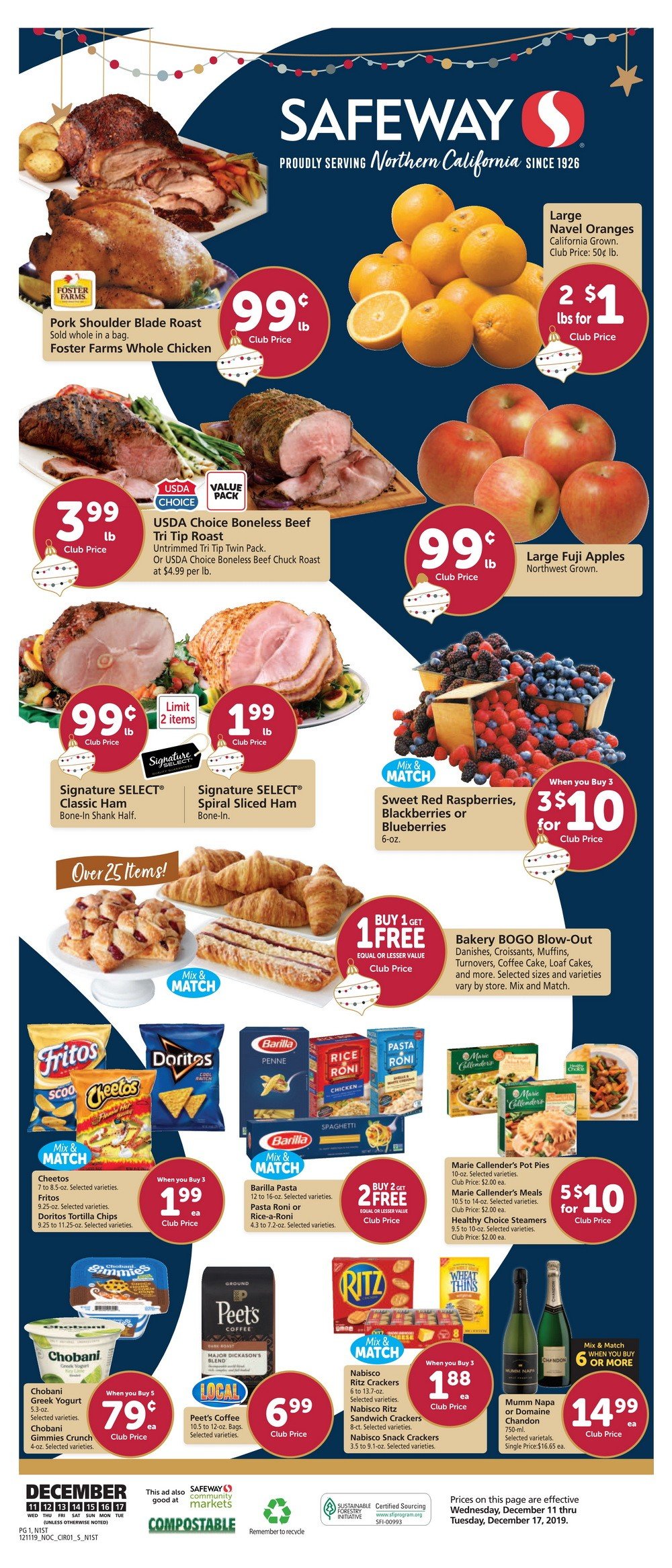 Safeway Weekly Ad Dec 11 – Dec 17, 2019