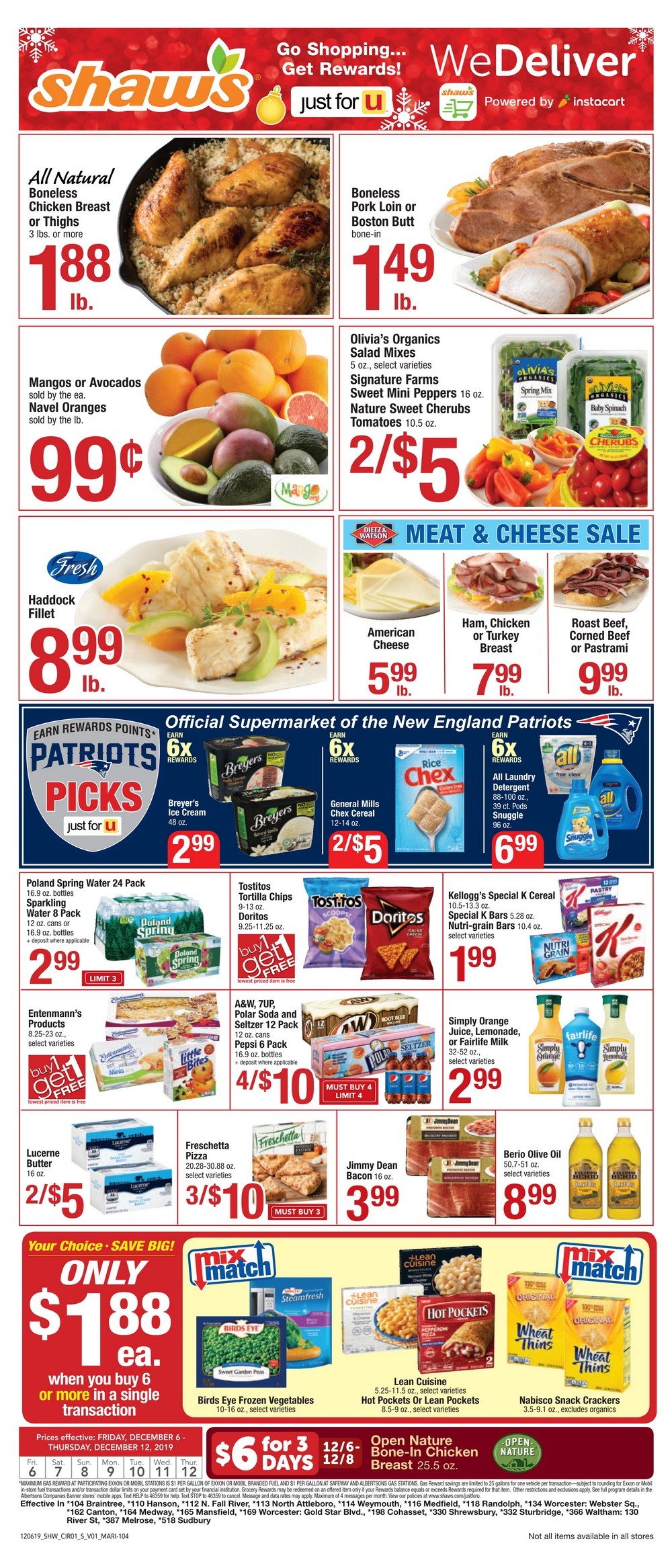 Shaw's Weekly Ad Dec 06 – Dec 12, 2019